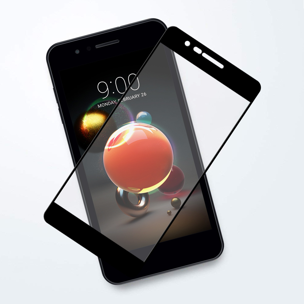 Full Tempered Glass Screen Protector for LG K9 (Black)